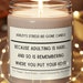 Funny Candle Custom Candle Label Funny Candle Saying Funny Mom Candle ...