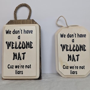Amusing Door Signs. Funny Witty Welcome Sign. Home Décor. Unique Fun ...