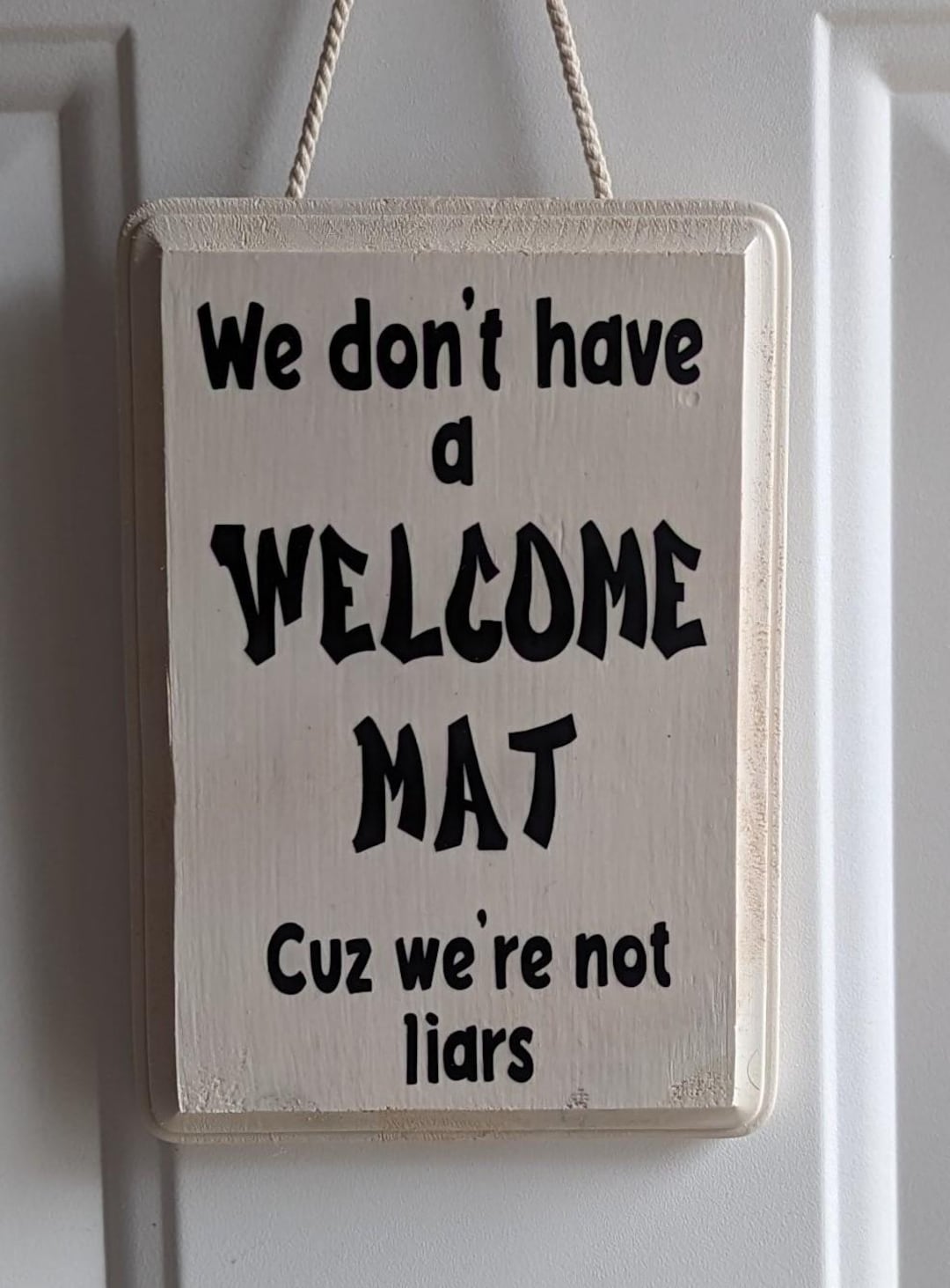 Amusing Door Signs. Funny Witty Welcome Sign. Home Décor. Unique Fun ...