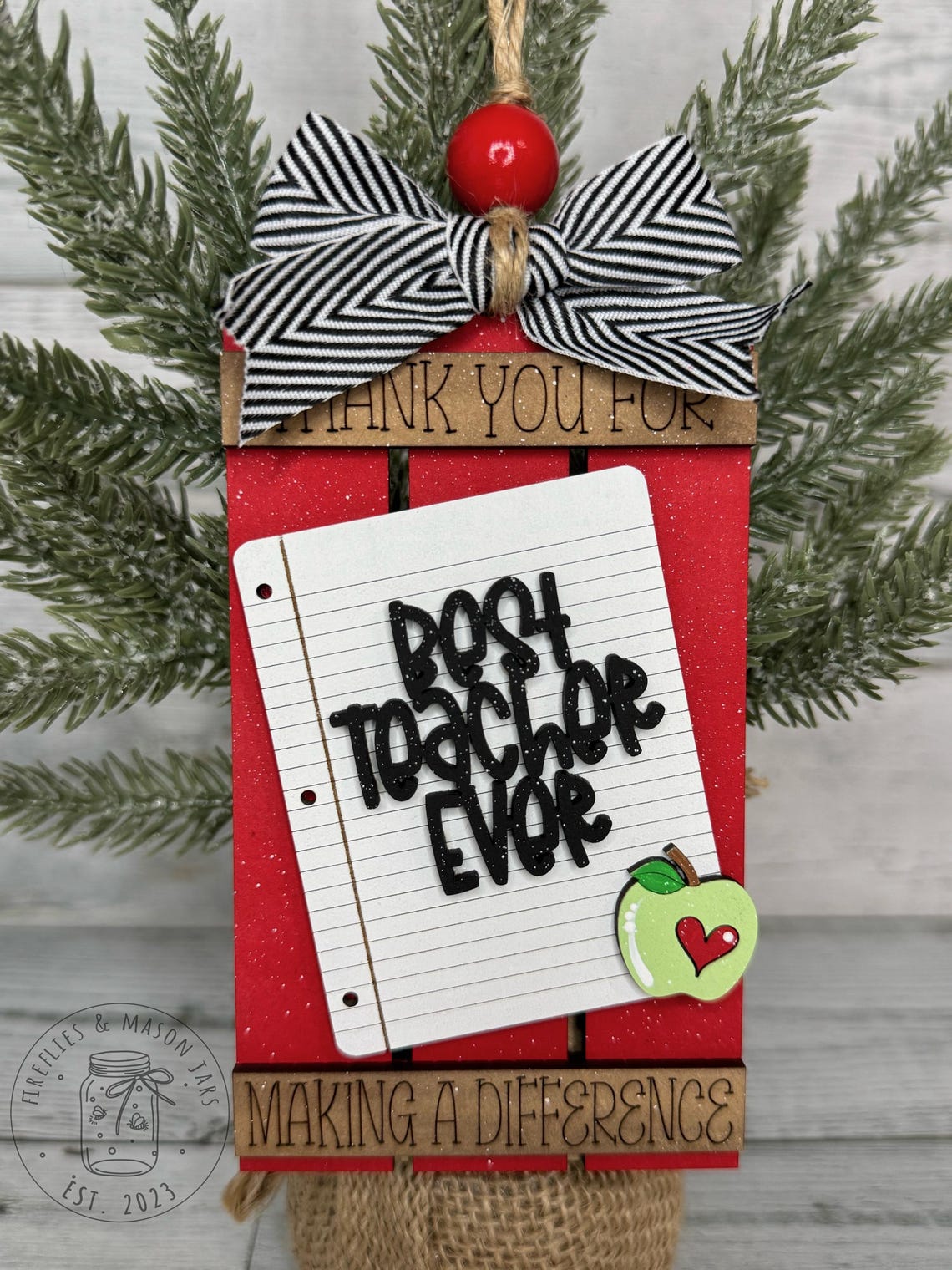 Teacher & Bus Driver Ornament, Gift Card Holder, Custom Gifts, Gifts ...