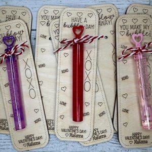 Bubble Valentine for Classroom Party, Sold Ready to Go Gifts or Single ...