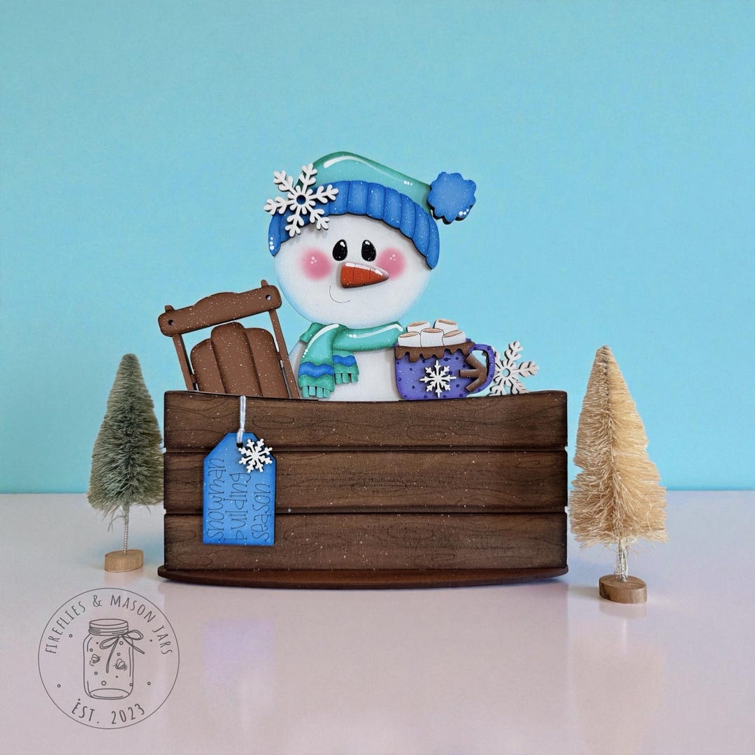 Cute Winter Snowman | Add-on for Large Flower Baskets and More ...