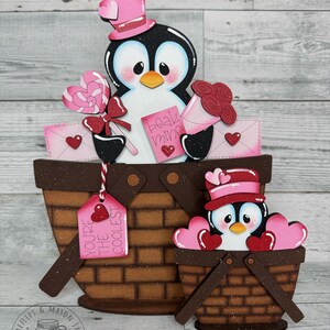 Valentine's Day Penguin | Add-on for Large Flower Baskets and More ...