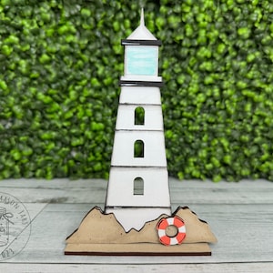 Vibrant Beach House Village Tabletop Decor | Beach House Summer Decor ...