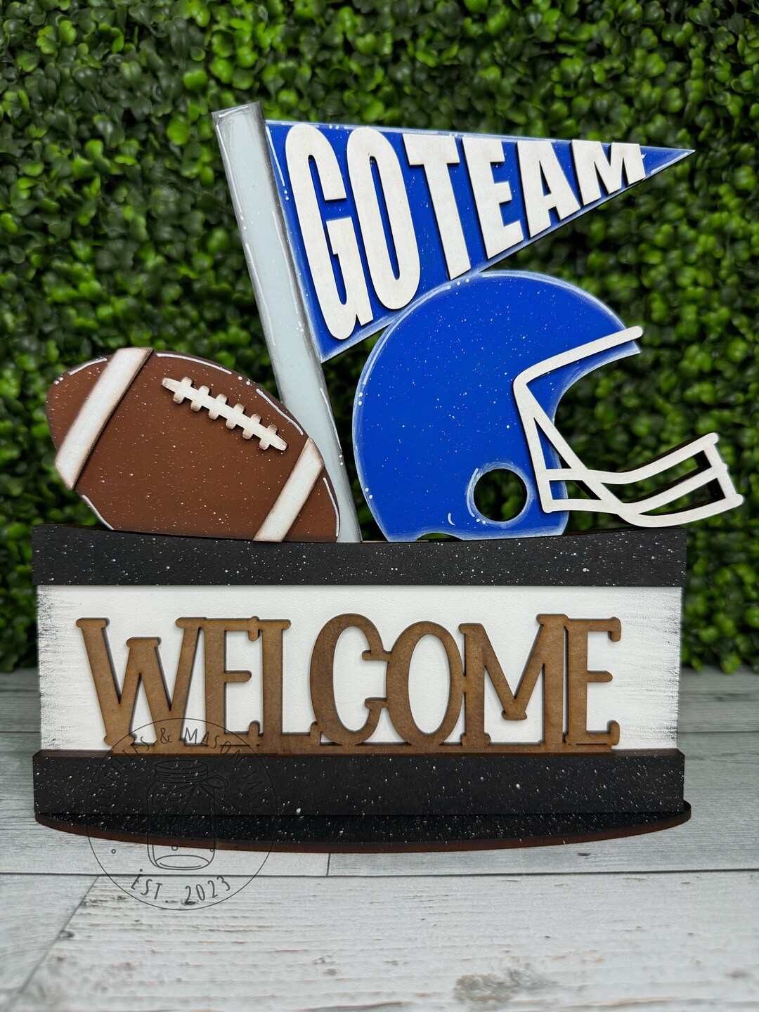 Football | Add-on for Large Flower Baskets and More. Interchangeable ...