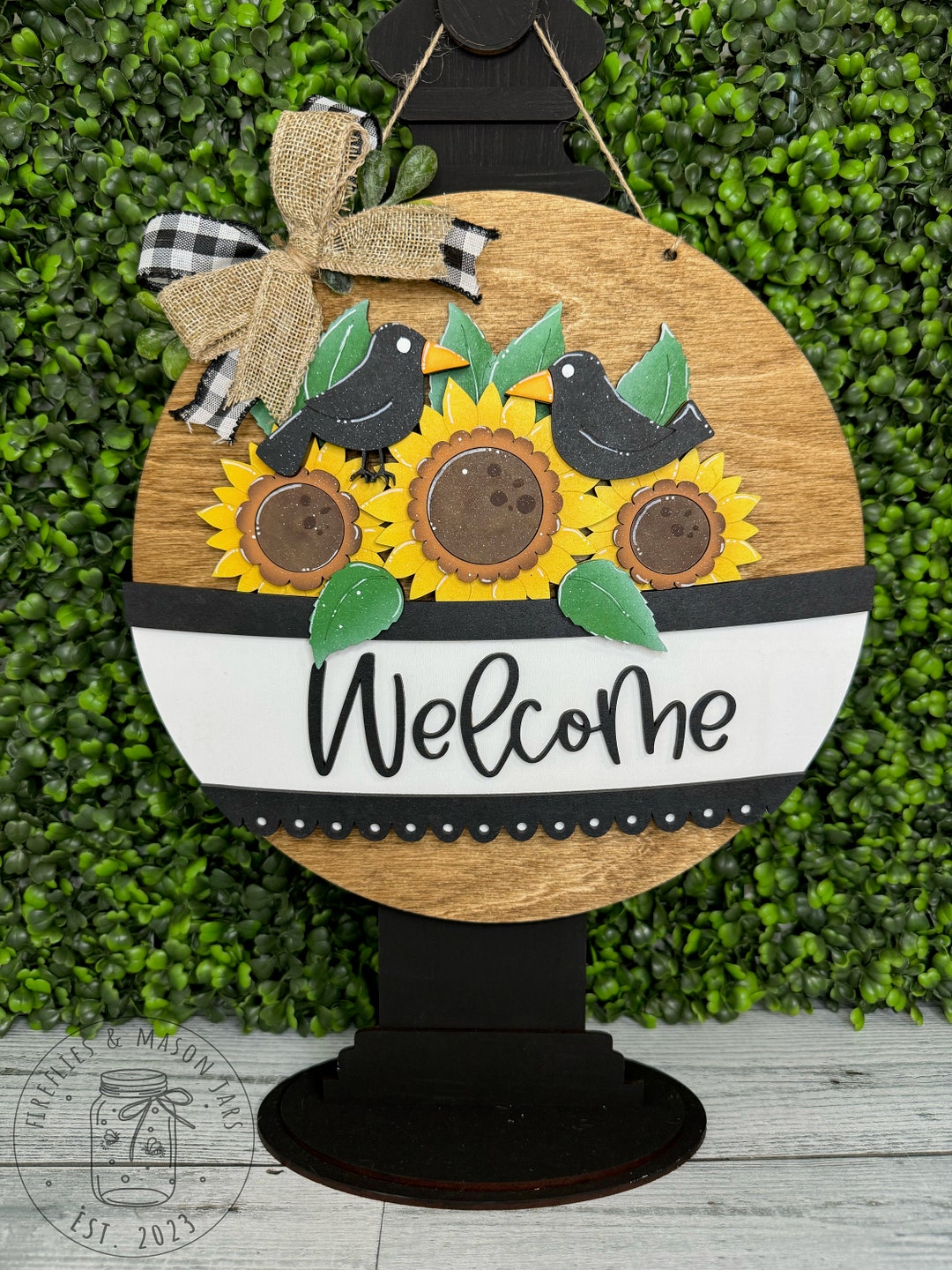 Sunflower Crow | Add-on for Large Flower Baskets and More ...