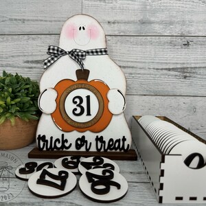 Standing Halloween Ghost Countdown Shelf Sitter, Gifts for Kids, Fall ...