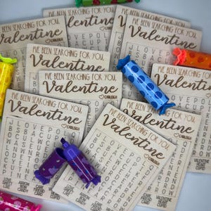 Word Search Valentine Card for Class Party, Sold as a Packaged Gift or ...