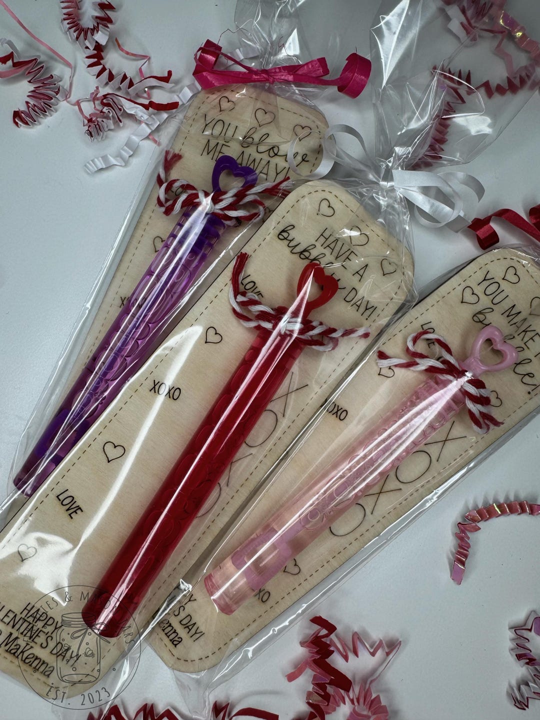 Bubble Valentine for Classroom Party, Sold Ready to Go Gifts or Single ...