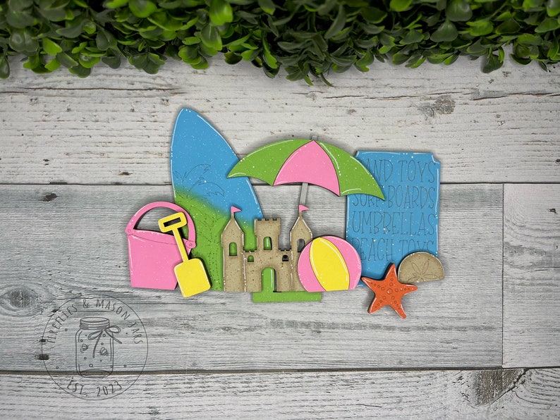 Beach | Add-on for Large Flower Baskets and More. Interchangeable Home ...