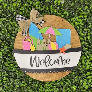 Beach | Add-on for Large Flower Baskets and More. Interchangeable Home ...