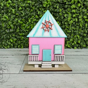 Vibrant Beach House Village Tabletop Decor | Beach House Summer Decor ...