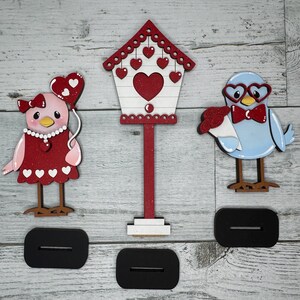 Love Birds Valentines Day Shelf Sitters, Valentine’s Day Decor, Sold ...