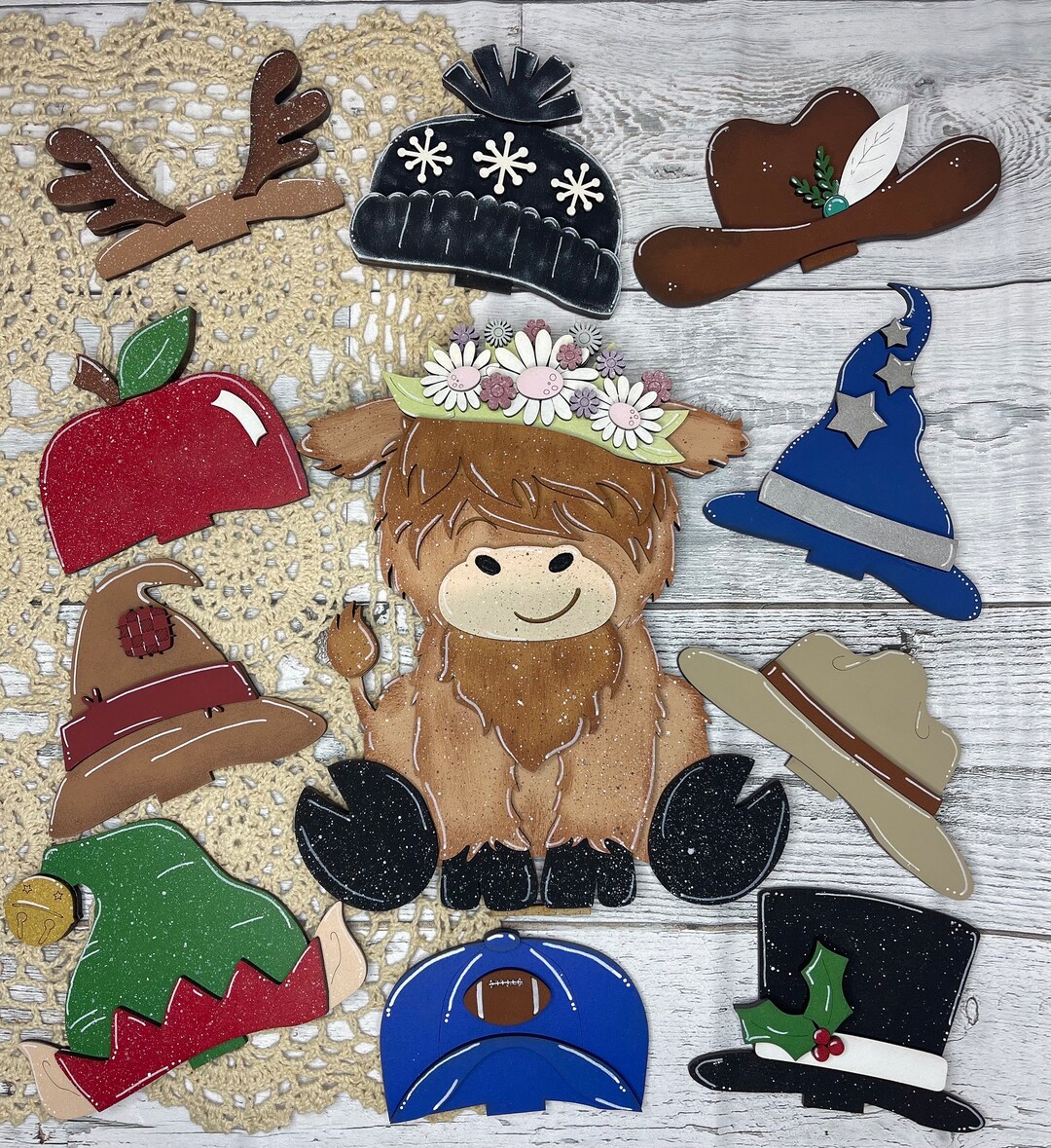 Adorable Farm Animal Hat Set: Mix & Match Fun, Hat Add-on's for ...