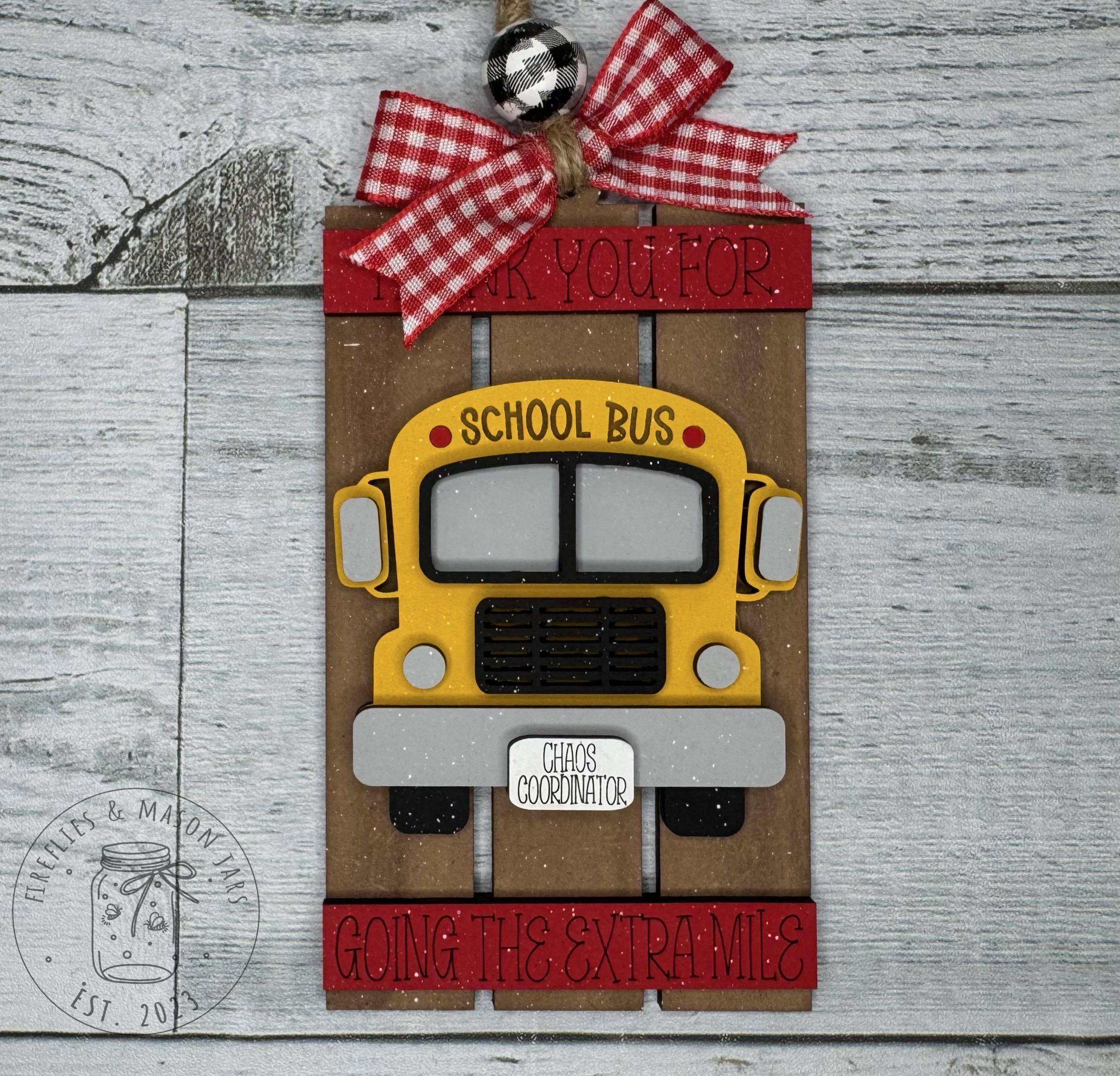 Teacher & Bus Driver Ornament, Gift Card Holder, Custom Gifts, Gifts ...
