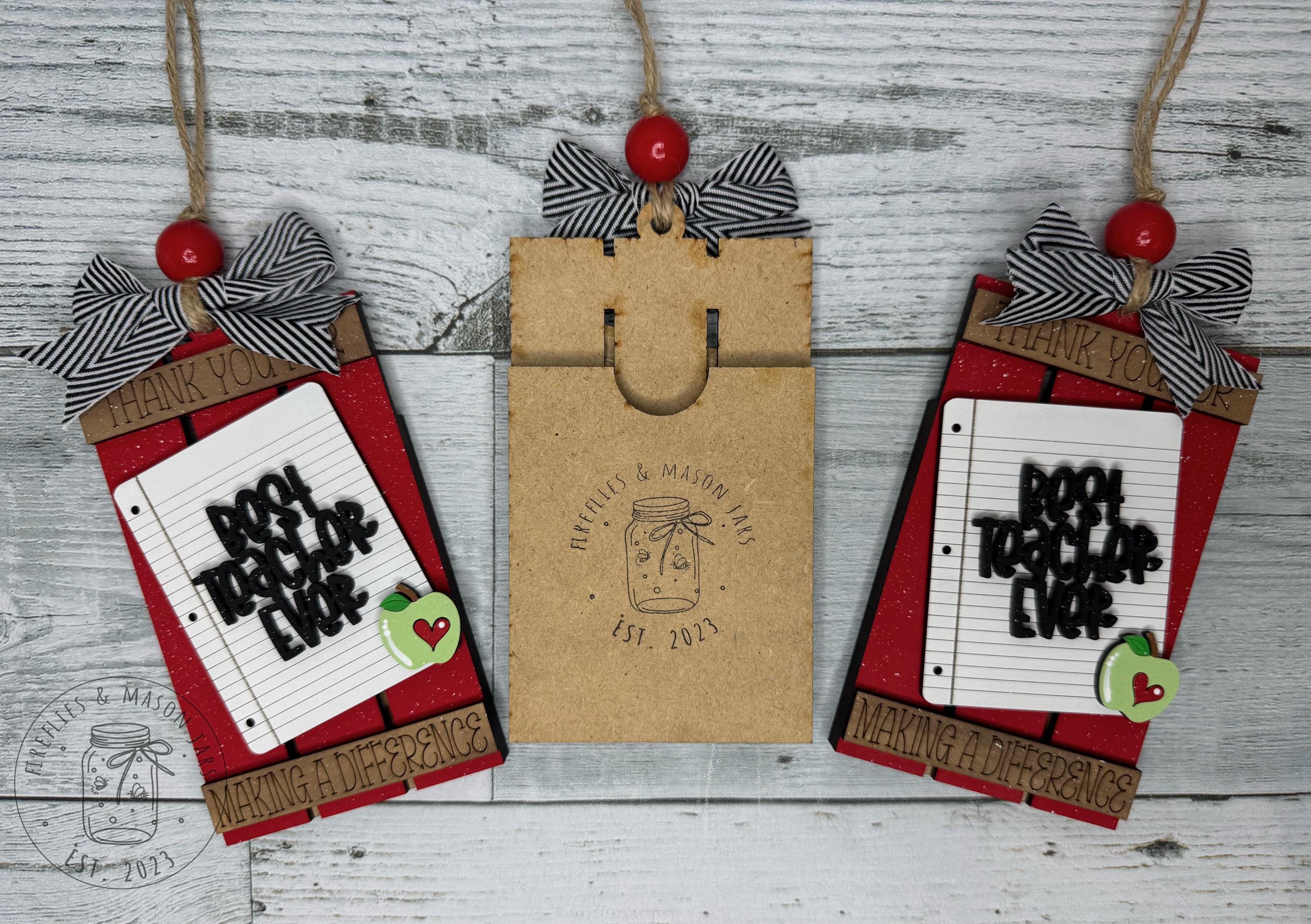 Teacher & Bus Driver Ornament, Gift Card Holder, Custom Gifts, Gifts ...