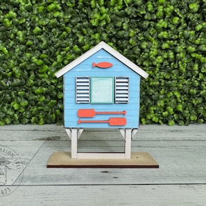 Vibrant Beach House Village Tabletop Decor | Beach House Summer Decor ...