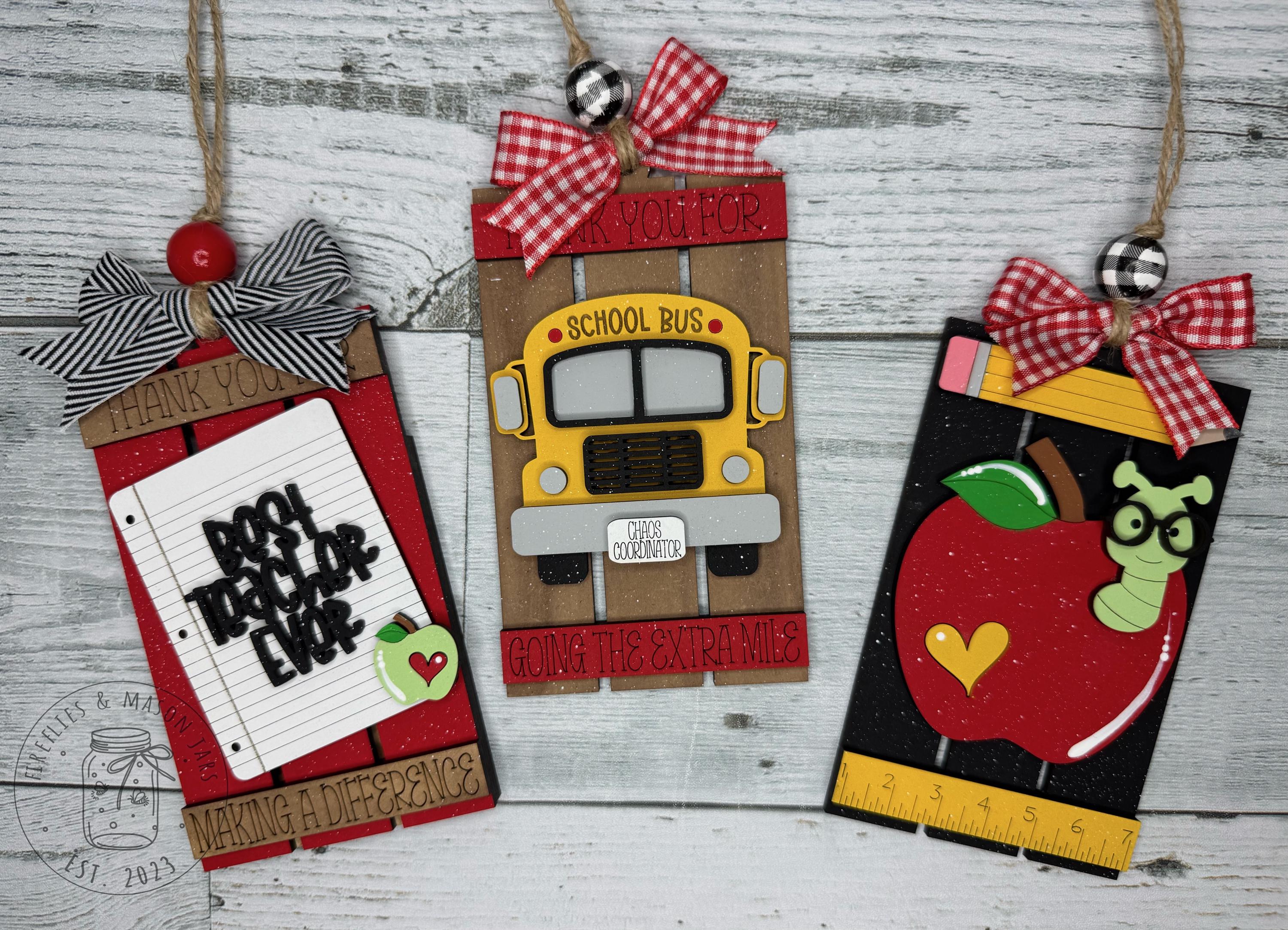 Teacher & Bus Driver Ornament, Gift Card Holder, Custom Gifts, Gifts ...