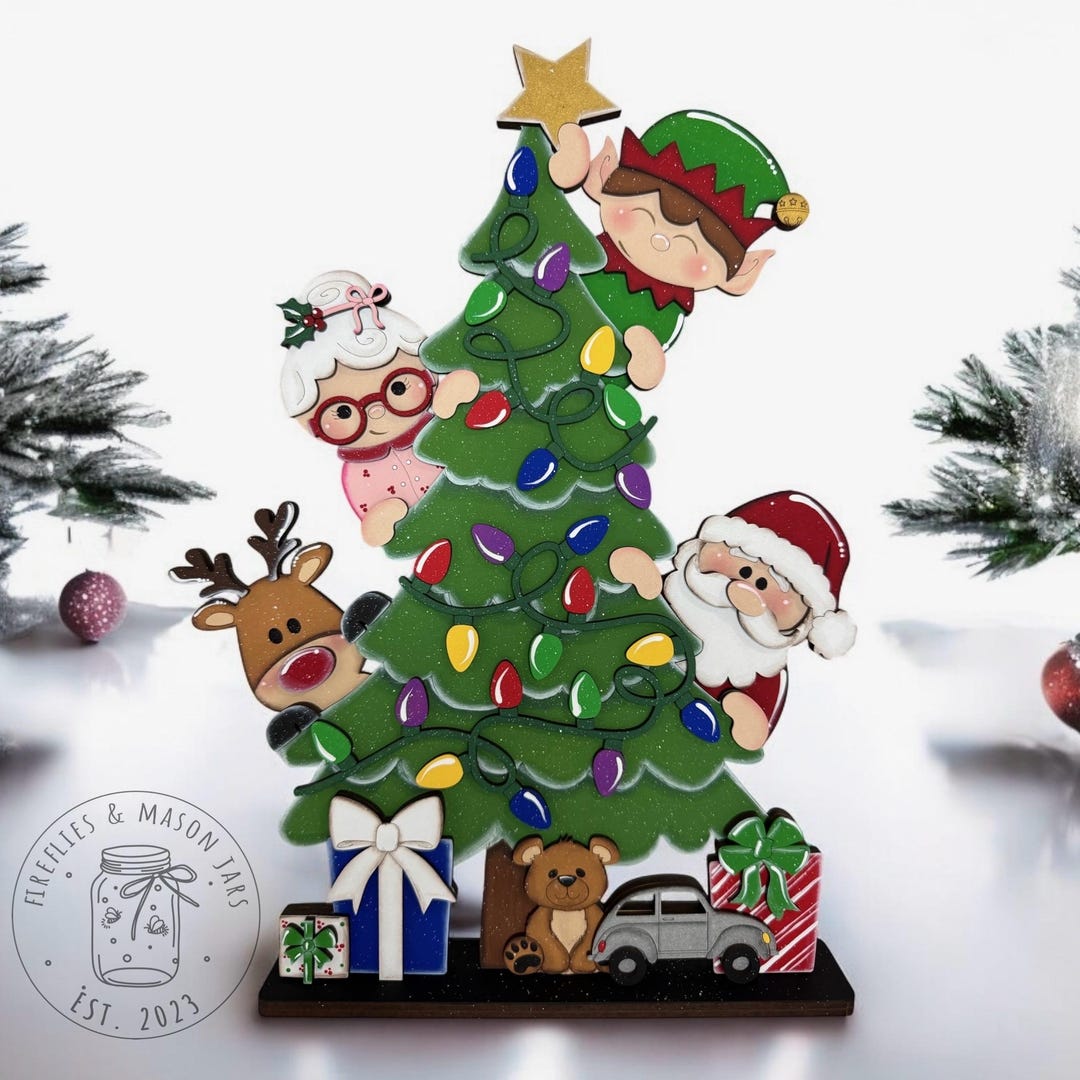 Christmas Tree With Friends Shelf Sitter, Christmas Decorations ...
