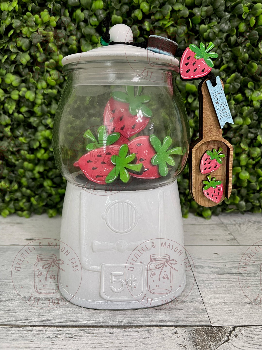 STRAWBERRY Gumball Filler and Scoop, Tiered Tray Decor - Etsy