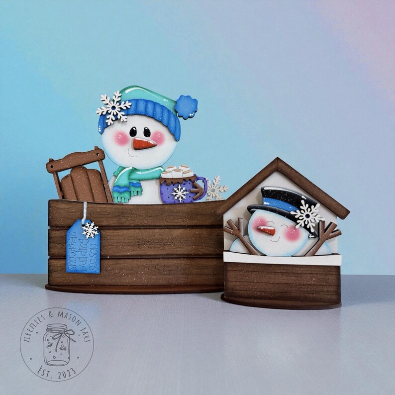 Cute Winter Snowman | Add-on for Large Flower Baskets and More ...