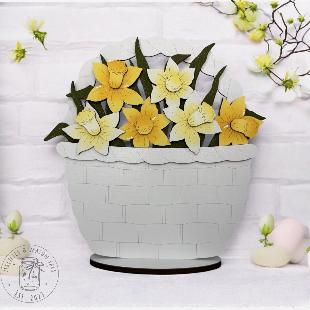 Daffodils | Add-on for Large Flower Baskets and More. Interchangeable ...