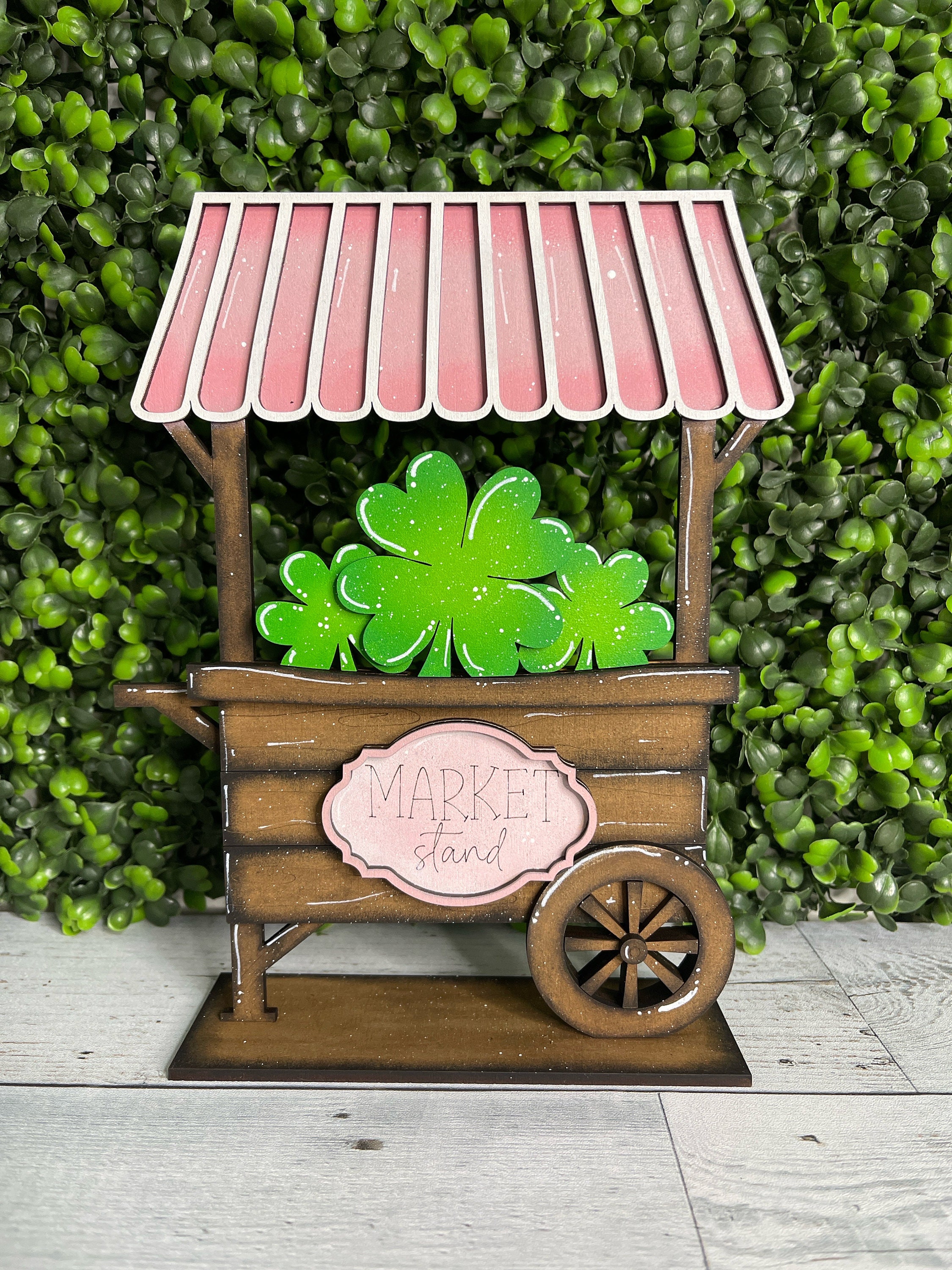 TINY CLOVERS, Interchangeable Flower Basket, Flowerpot, Market Stand ...