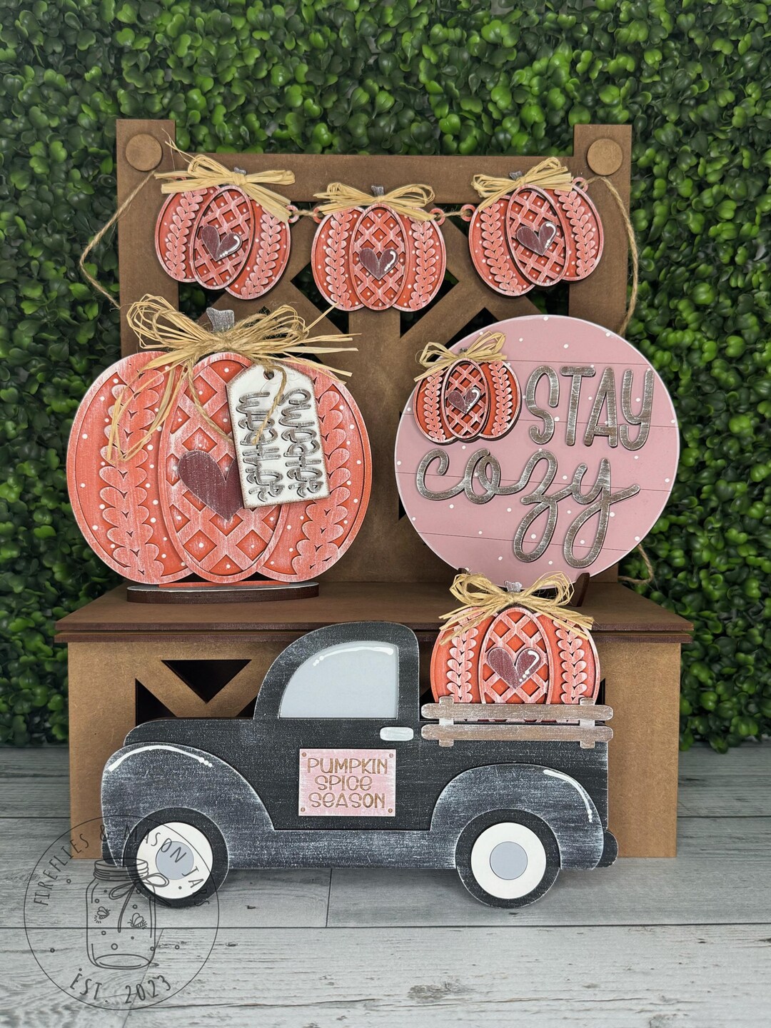 Sweater Weather Pumpkin Fall Decor Set, Pumpkin Spice Season, Stay Cozy ...