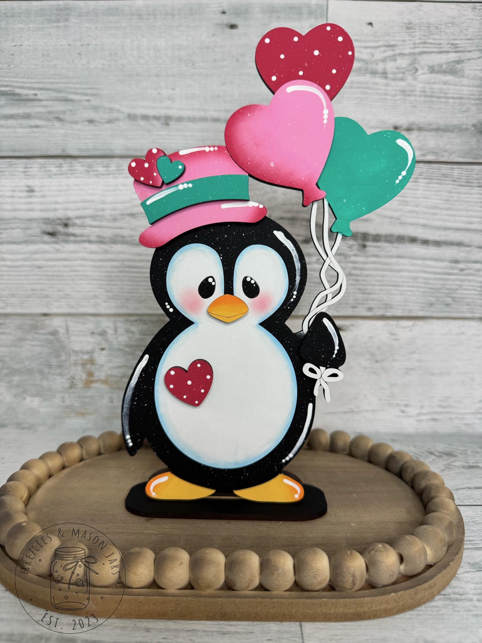 Valentine’s Day Penguin Standing Shelf Sitters, Winter Decorations ...