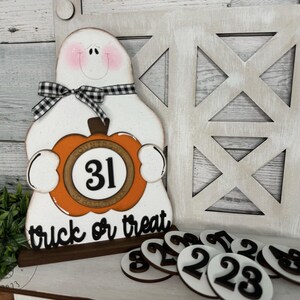 Standing Halloween Ghost Countdown Shelf Sitter, Gifts for Kids, Fall ...