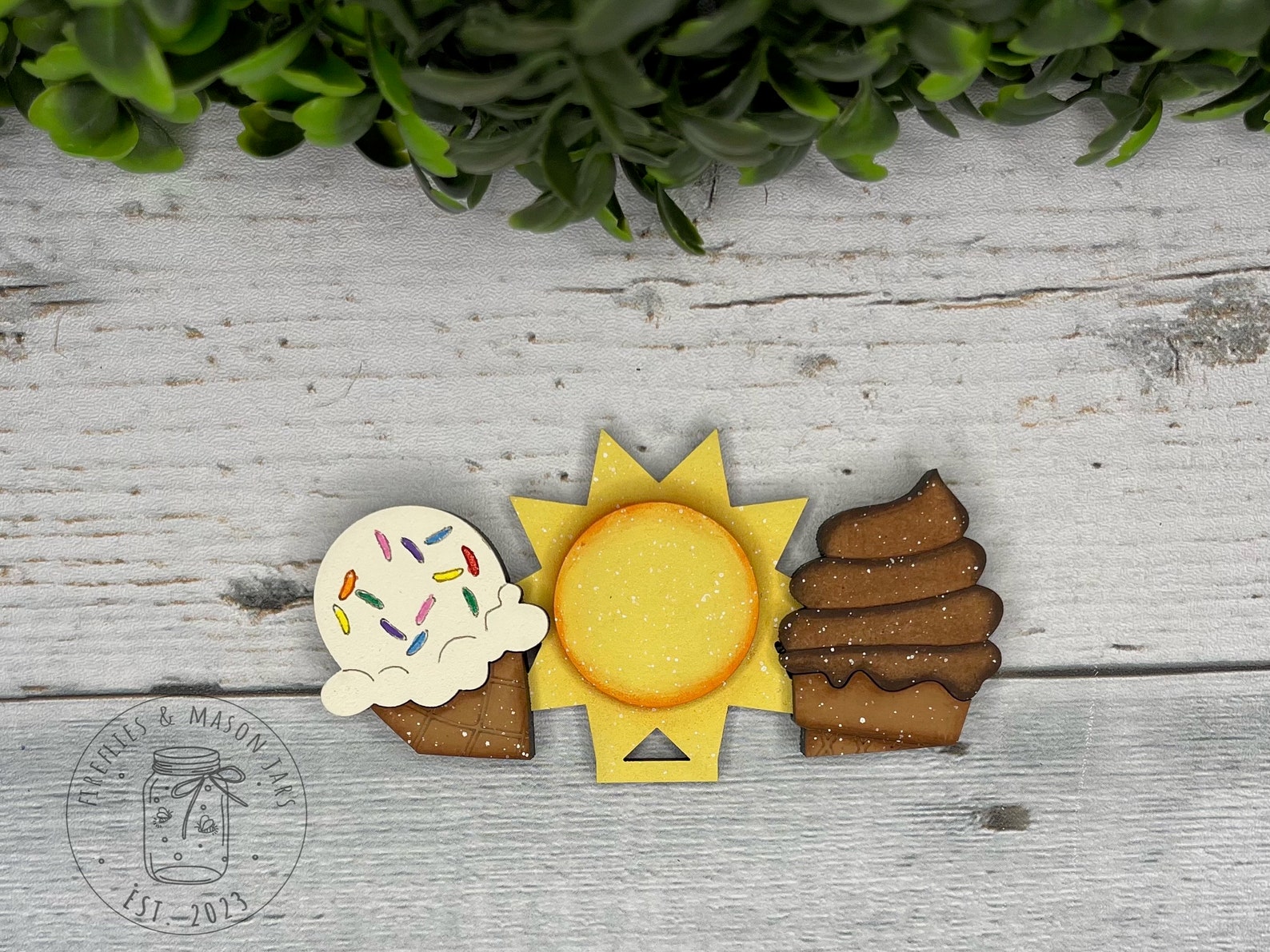 TINY ICE CREAM Insert, Interchangeable Flower Basket, Flowerpot, Market ...