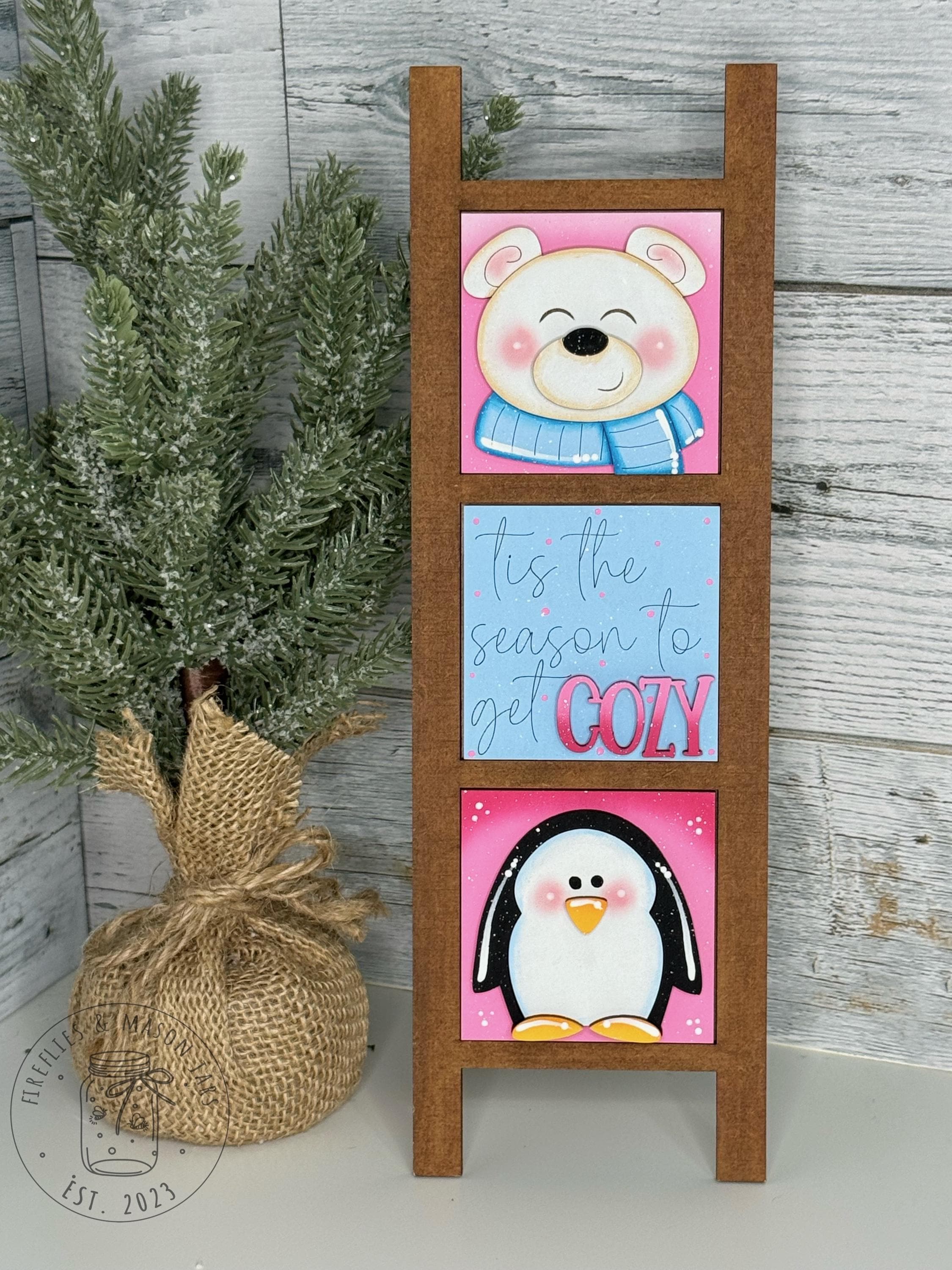 Winter MINI Leaning Ladder Tiles | Home Decor, Tiered Tray Decor ...