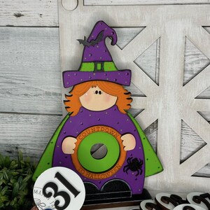 Standing Halloween Witch Countdown Shelf Sitter, Gifts for Kids, Fall ...