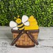 TINY HONEY BEE Insert, Interchangeable Flower Basket, Flowerpot, Market ...