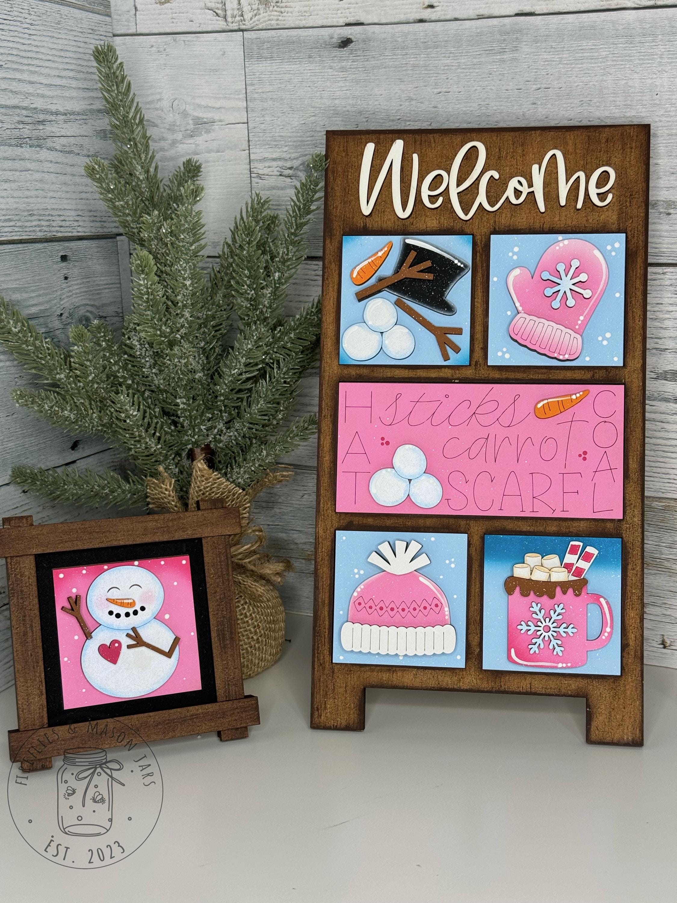 Winter MINI Leaning Ladder Tiles | Home Decor, Tiered Tray Decor ...