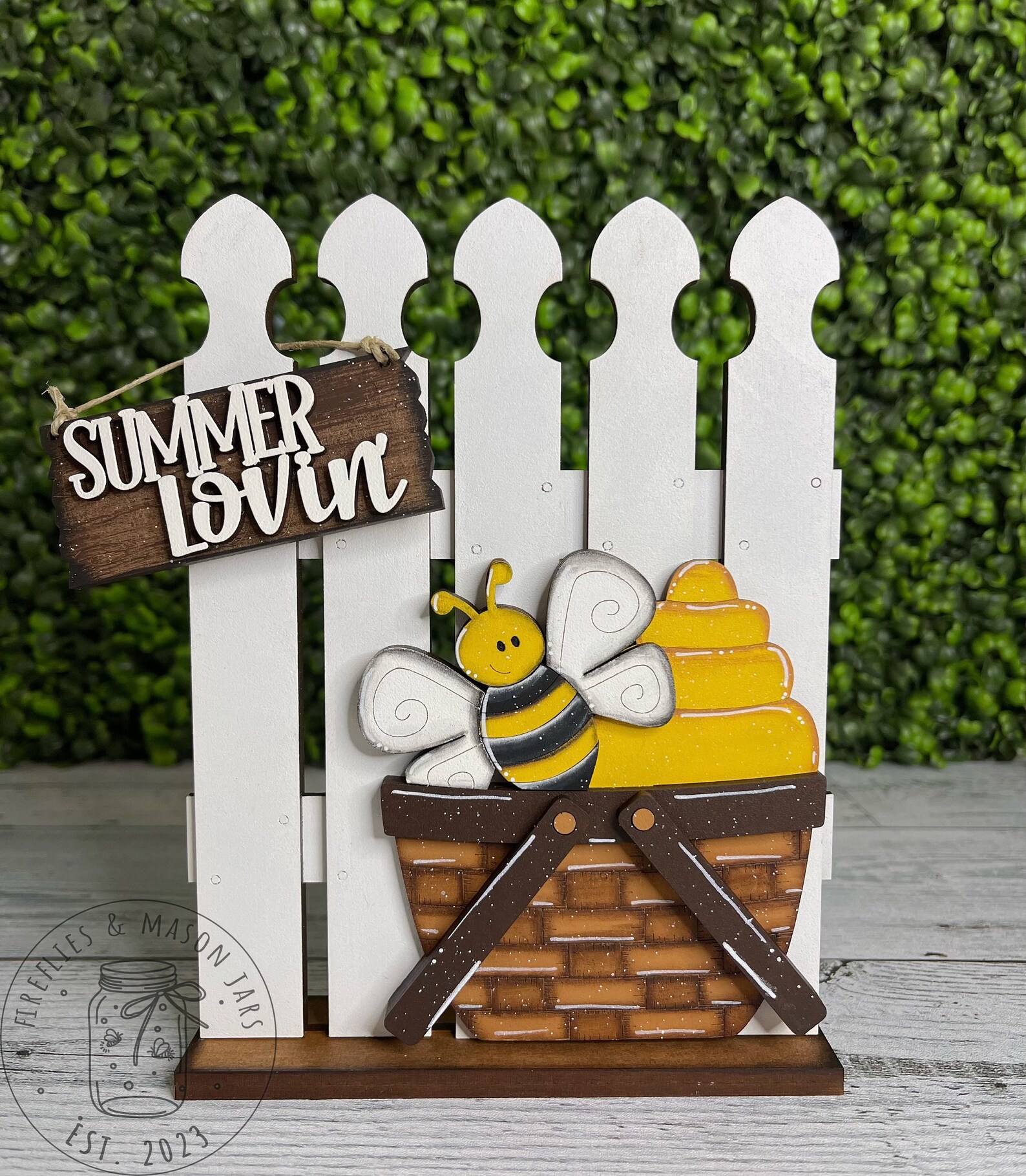 TINY HONEY BEE Insert, Interchangeable Flower Basket, Flowerpot, Market ...