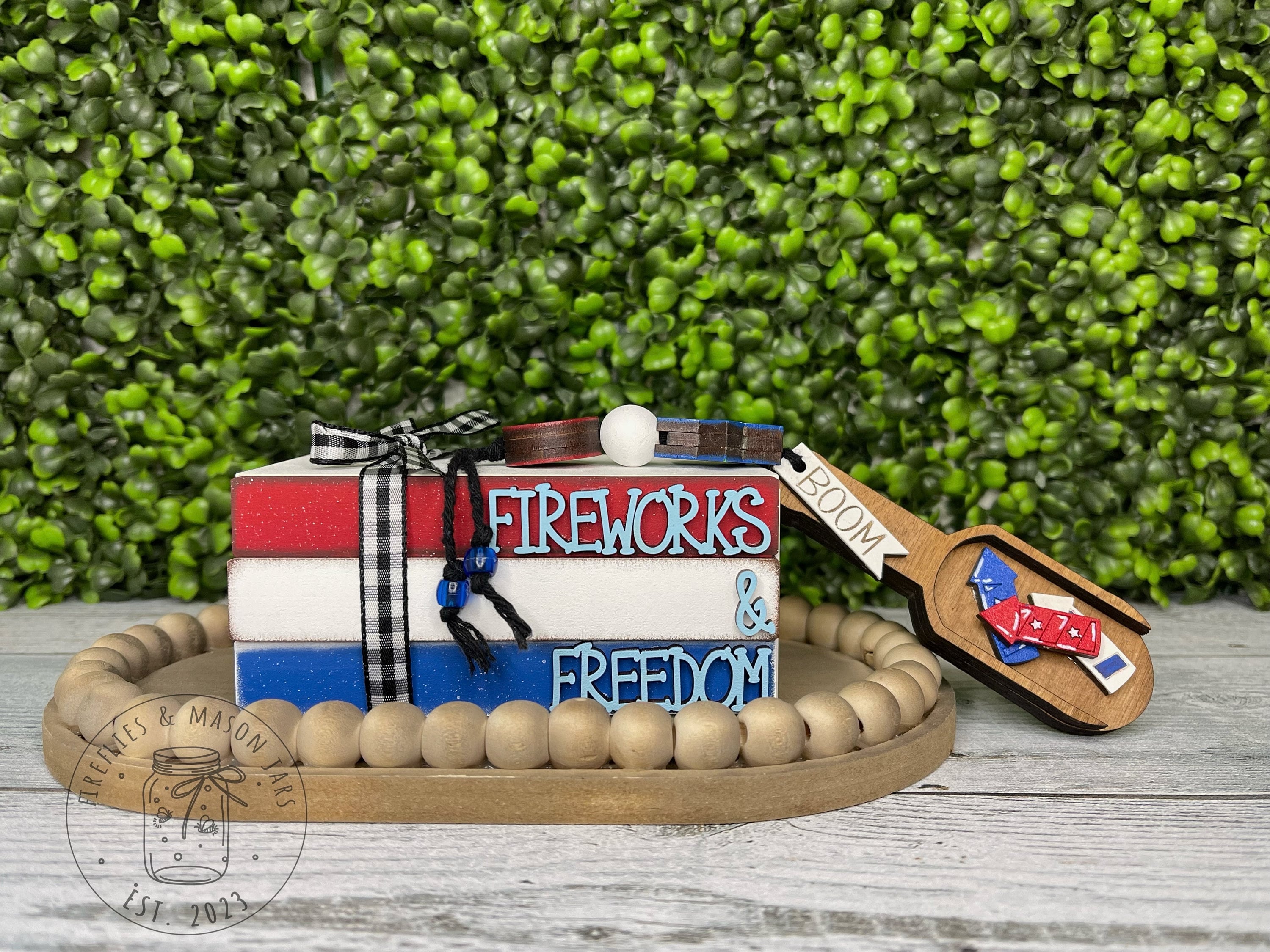 Sweet Land of Liberty Tiered Tray Set, Independence Day Decor, Fourth ...