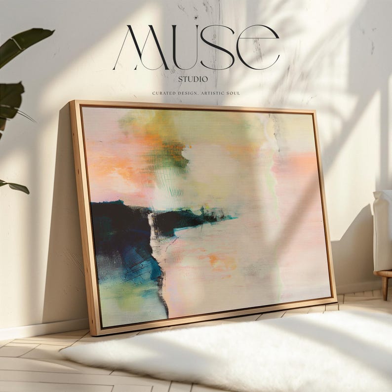 Abstract Painting Print, Neutral Colors Large Minimalist Abstract Art ...