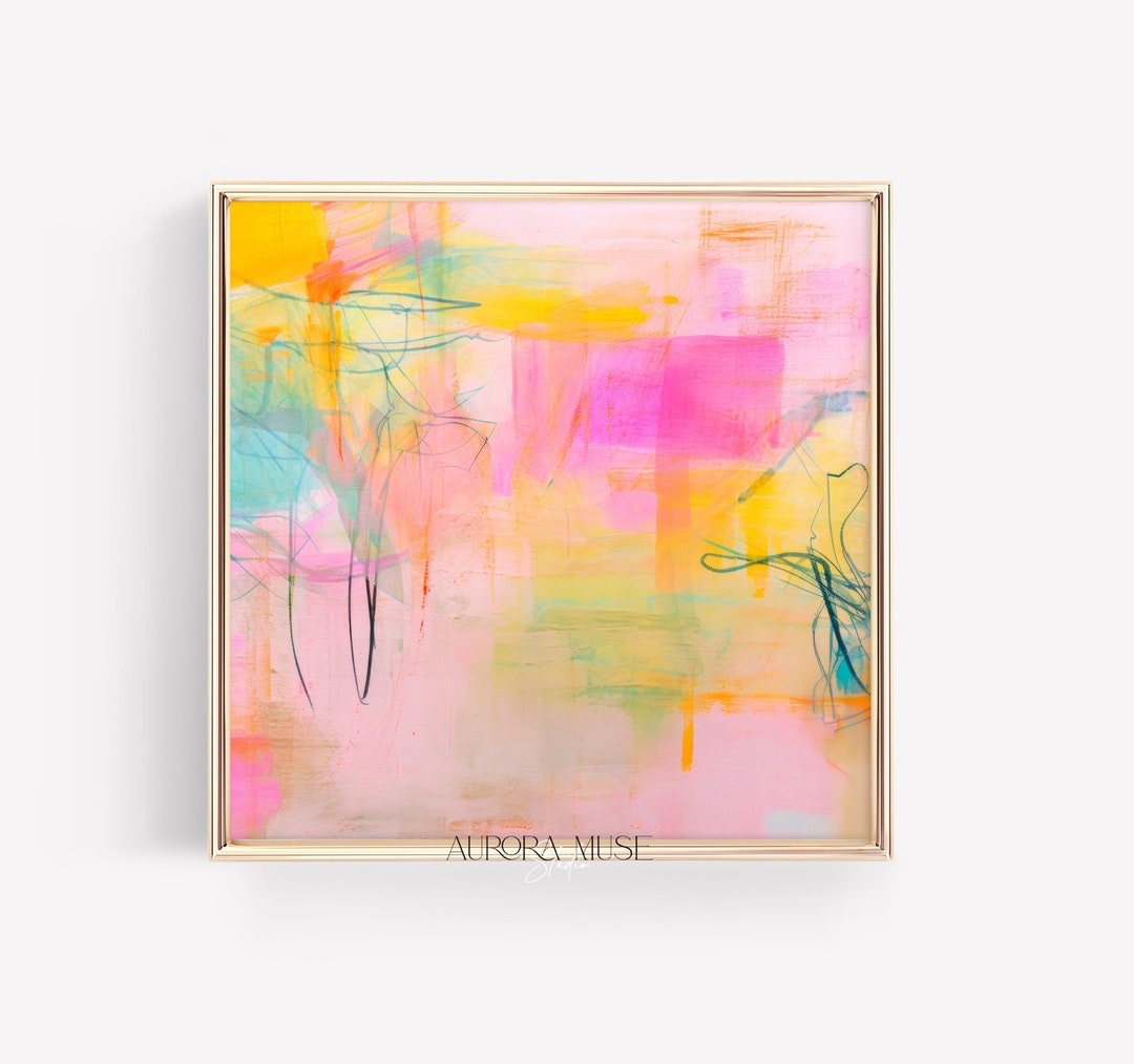 PRINTABLE ART Colorful Modern Wall Art, Bright Colorful Art Prints ...