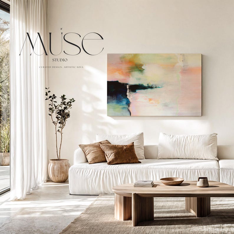 Abstract Painting Print, Neutral Colors Large Minimalist Abstract Art ...