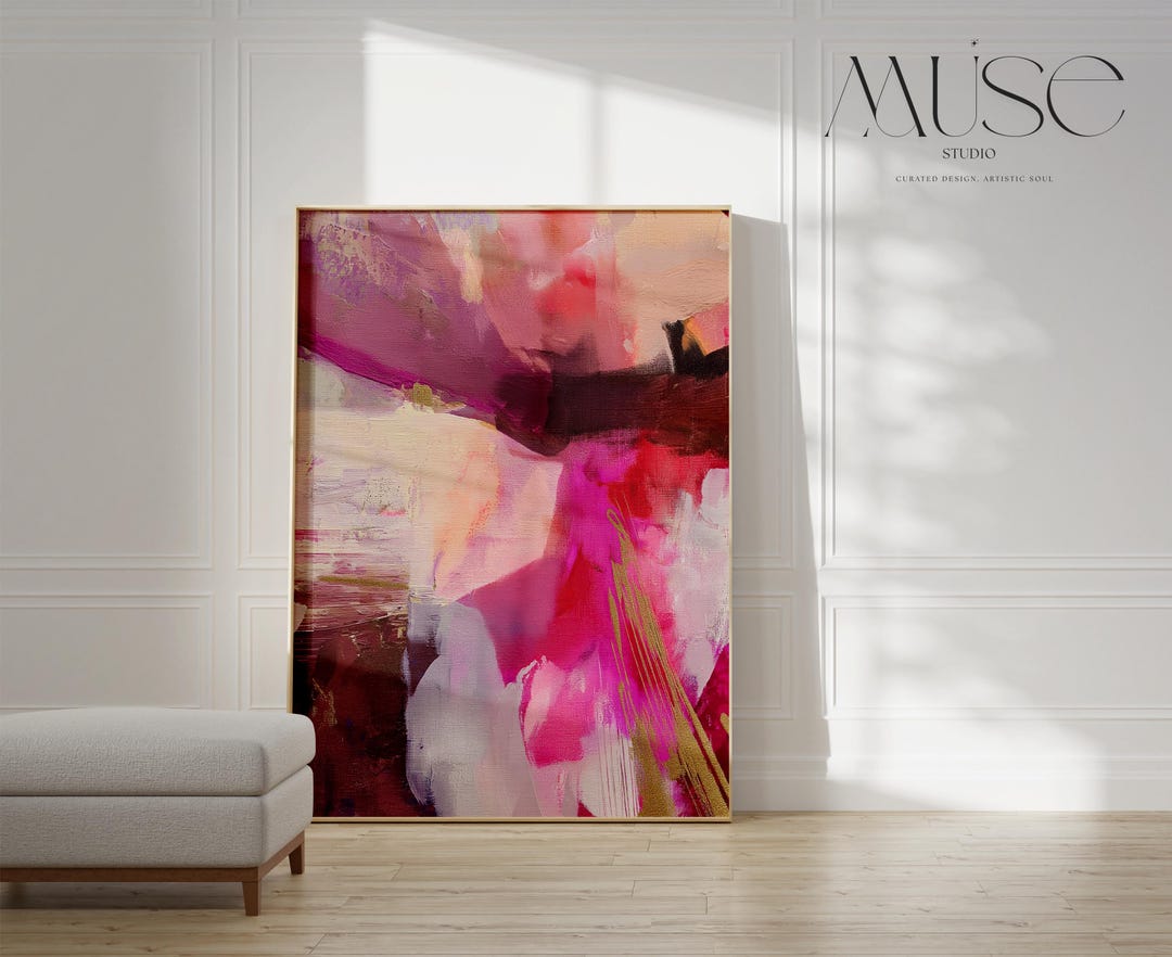 Fine Art Print by Muse Studio • Burgundy Abstract Giclee • Coquette ...