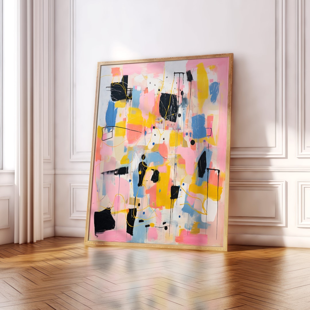 PRINTABLE ART Colorful Modern Wall Art Bright Colorful Digital Art ...