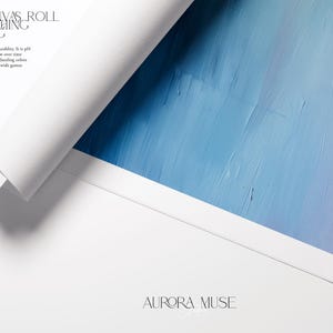 Blue Abstract Art Painting Print- Statement Canvas | Extra Large Abstract Wall Art | Neutral ...