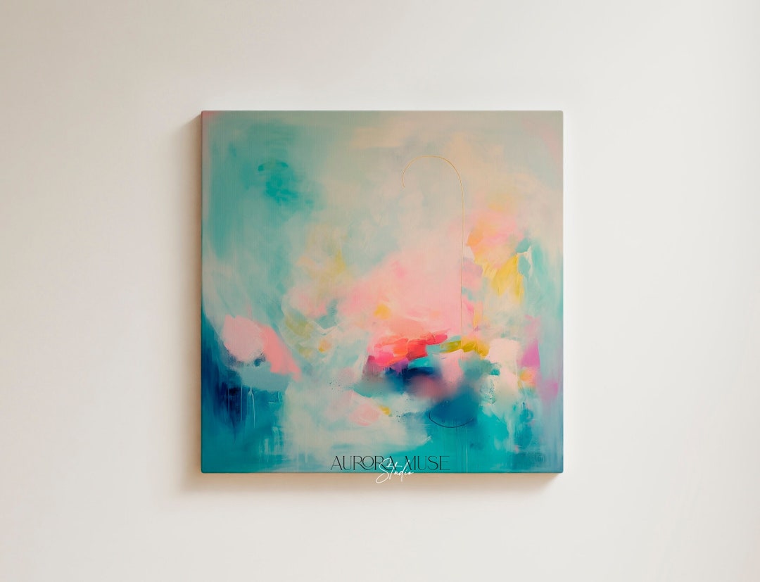 Colorful Modern Wall Art Bright Colorful Art Prints Canvas Wall Art ...