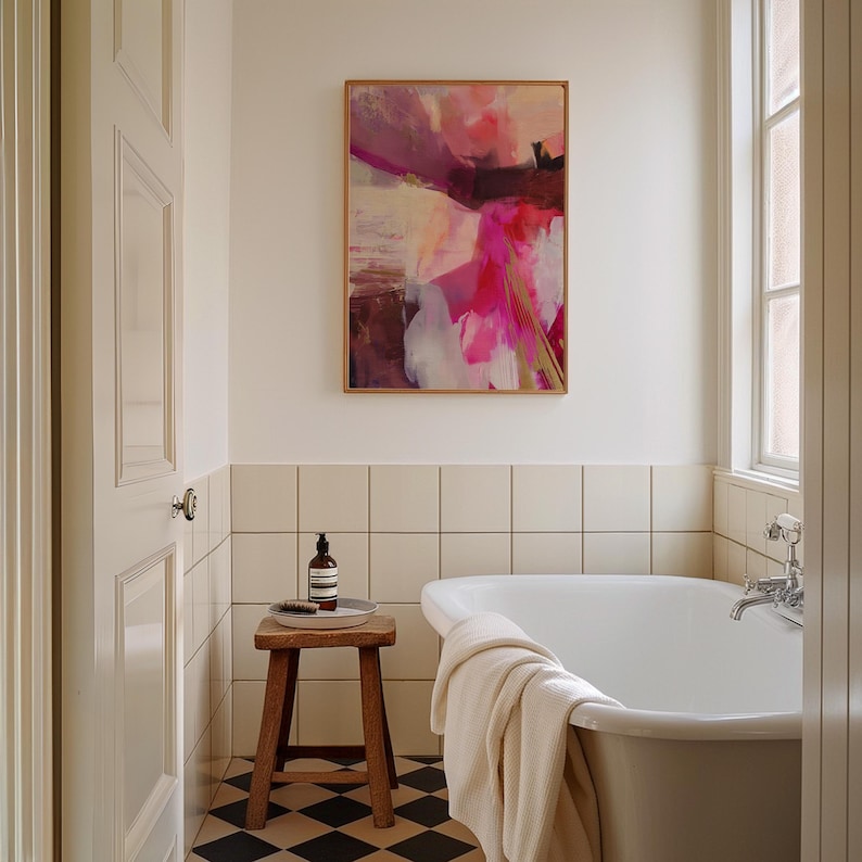 Fine Art Print by Muse Studio • Burgundy Abstract Giclee • Coquette ...