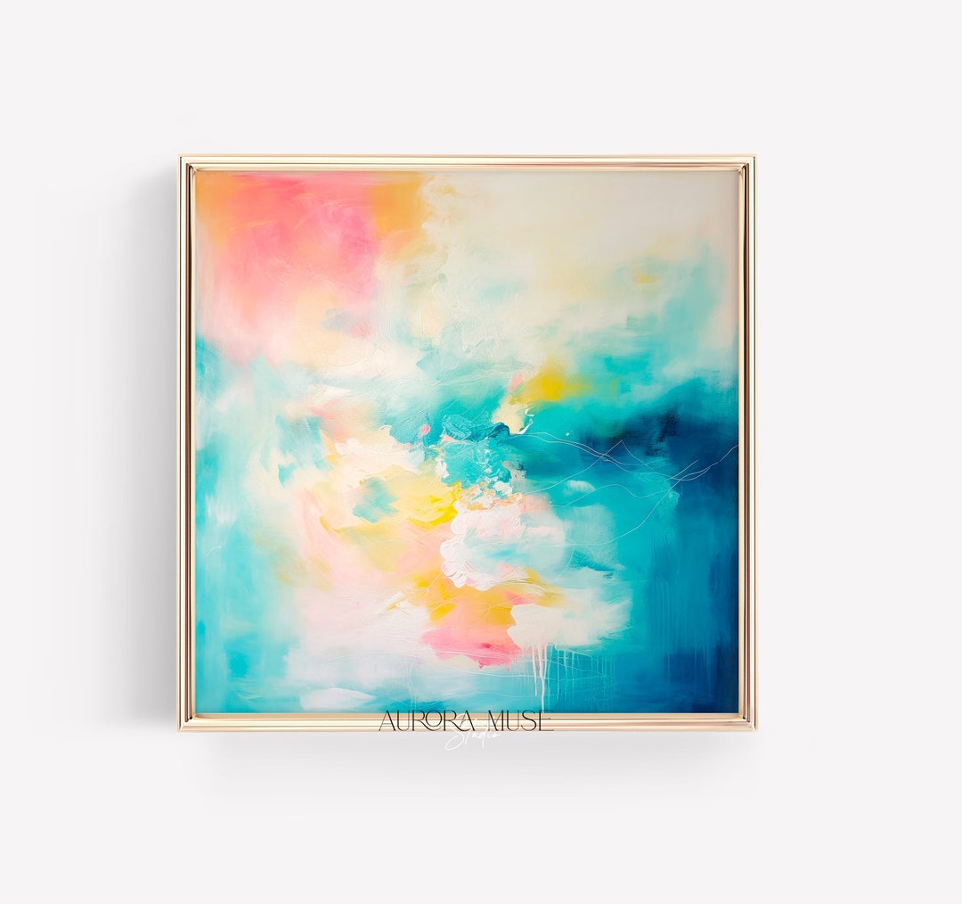 PRINTABLE ART Colorful Modern Wall Art, Bright Colorful Art Prints ...