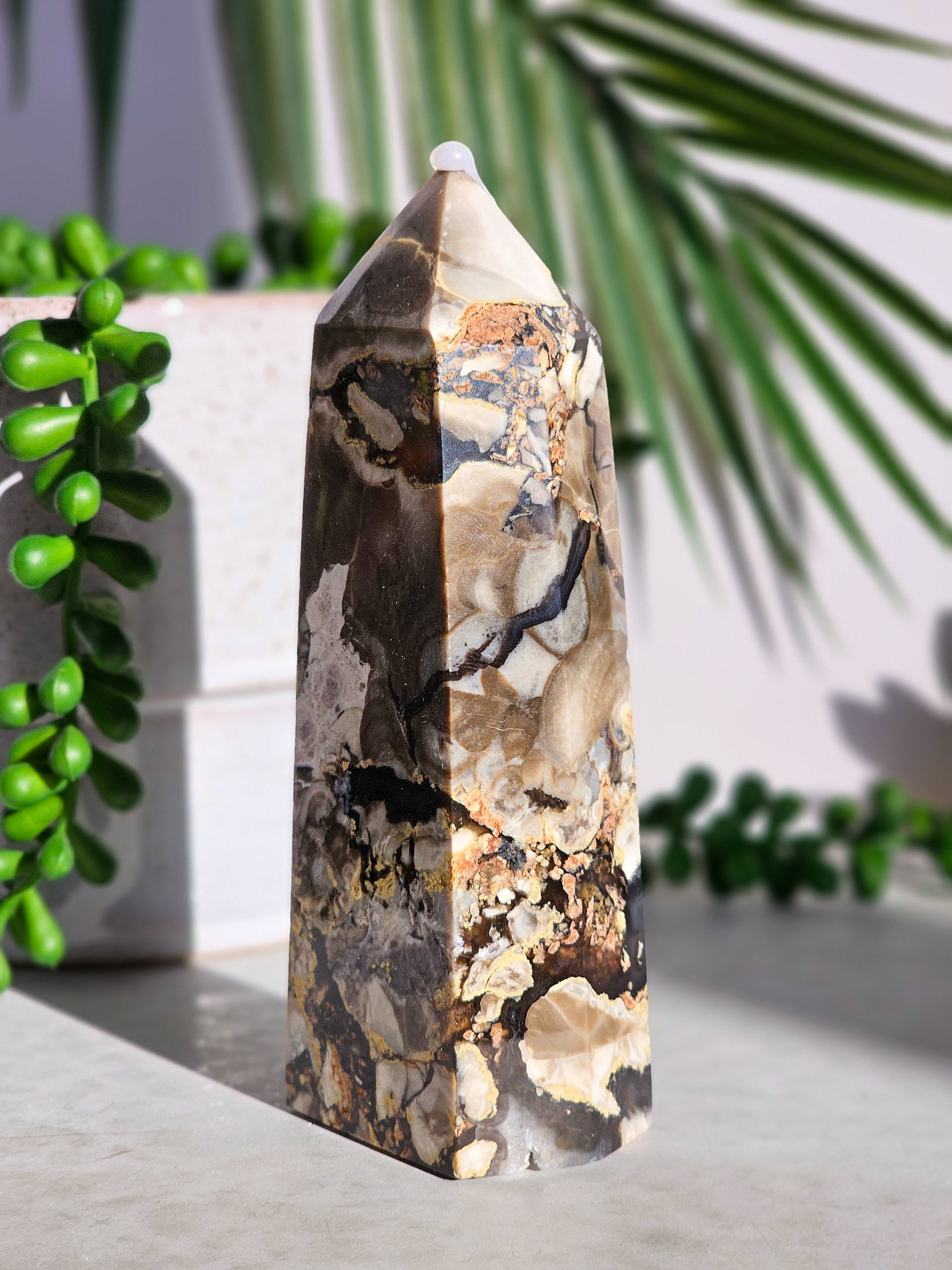 Gorgeous Volcano Agate Tower UV Reactive Crystal Crystals - Etsy