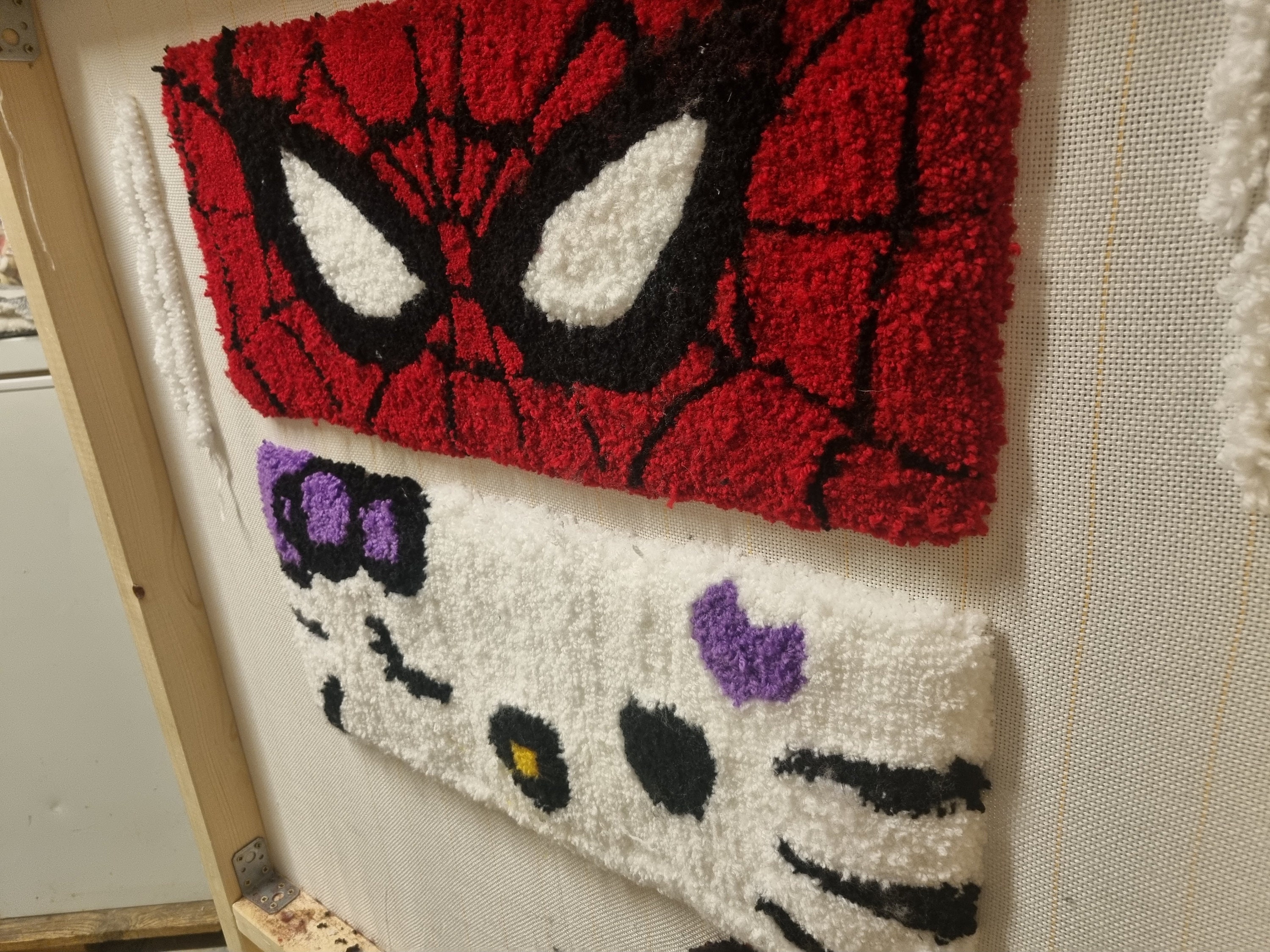 Spiderman Pikachu Hand Tufted Rug Kids Gamers - Etsy