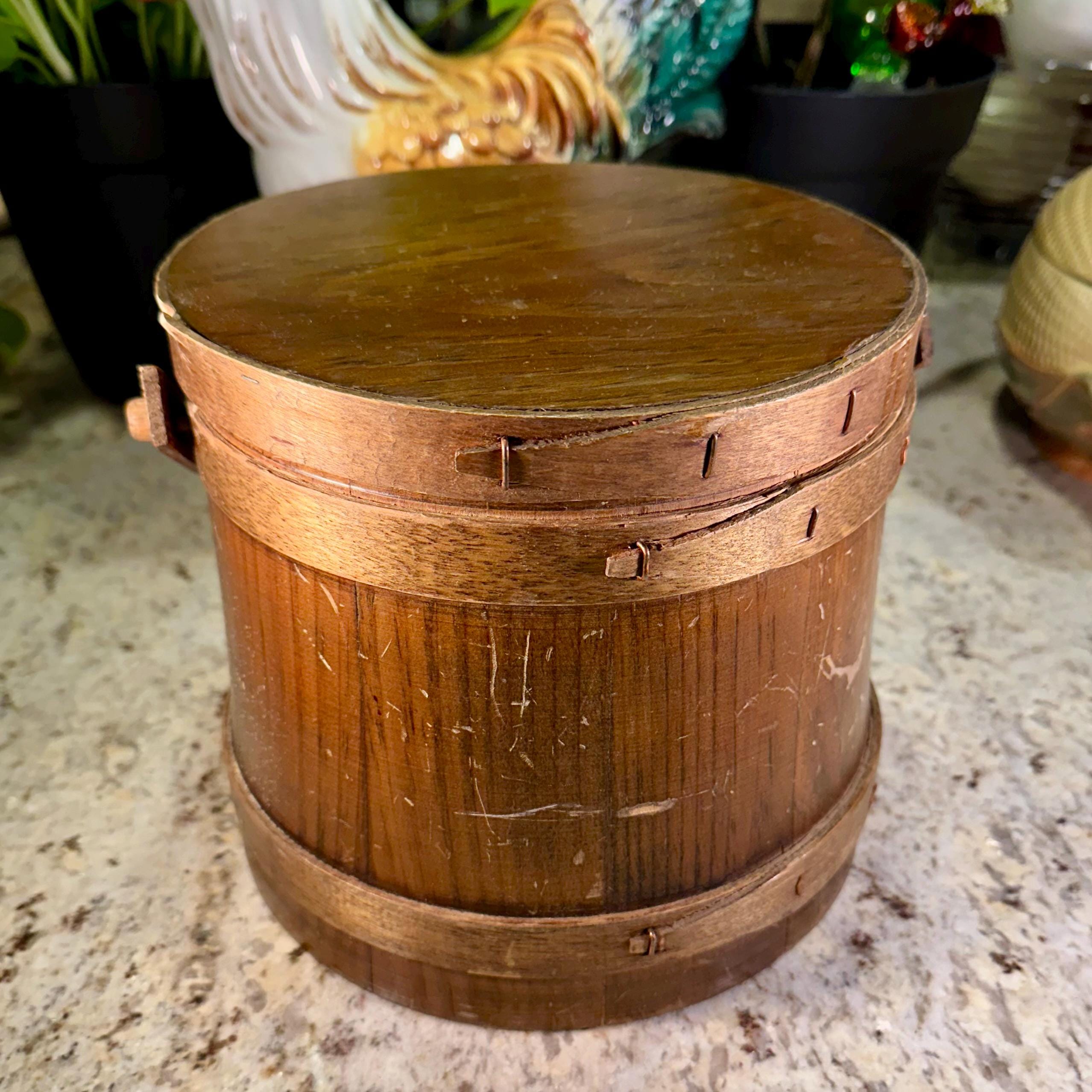 1950’s Jerywil Wooden Ice Bucket. (made Like a Firkin) Rustic Character ...