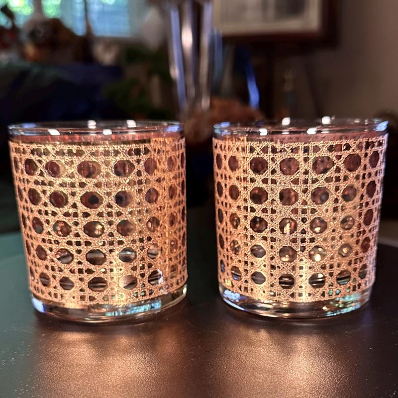 Vintage Mcm Rocks Glasses - Etsy